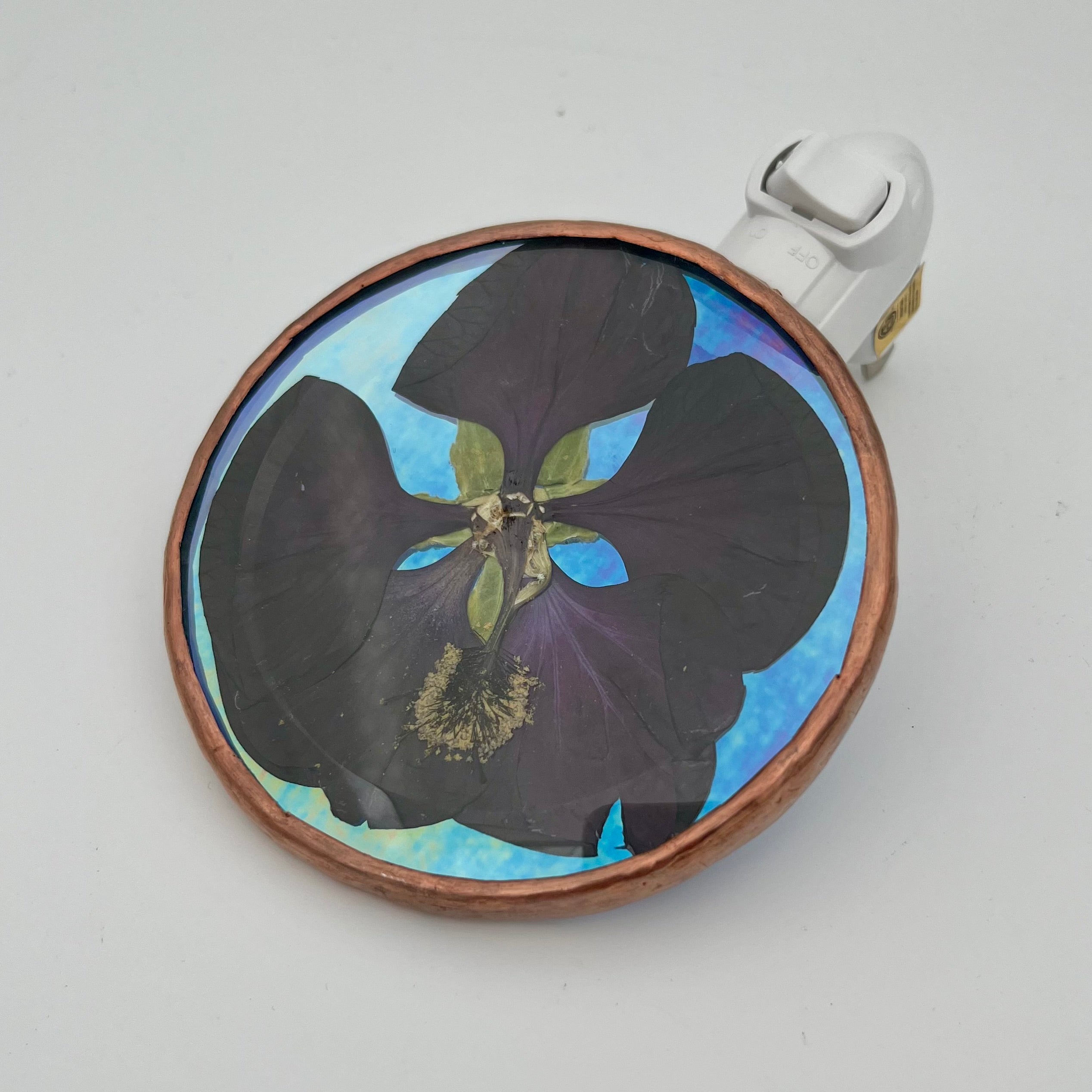 Leilani Hibiscus Stained Glass Night Light – Bree Glass Studio